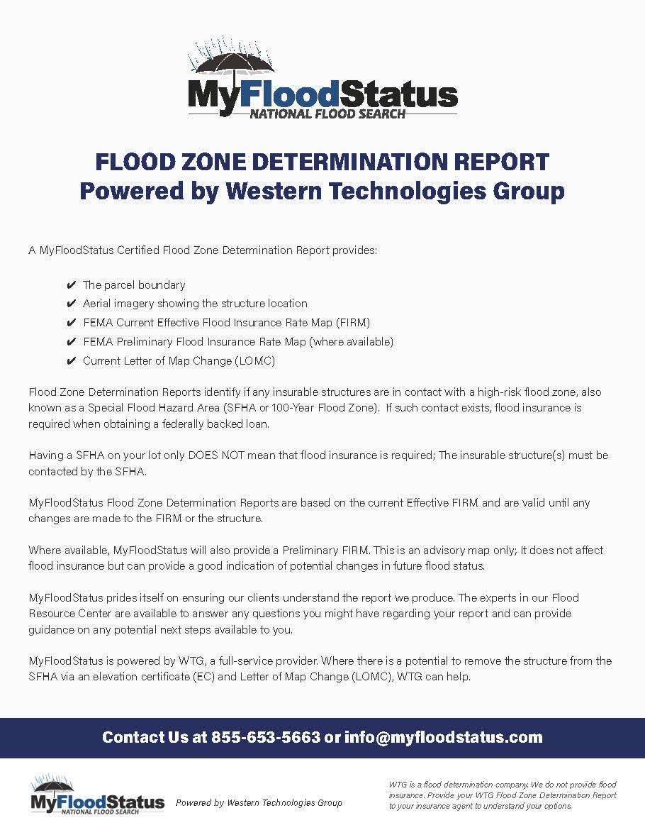 MyFloodStatus – California Regional Multiple Listing Service