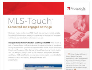 MLS-Touch – California Regional Multiple Listing Service